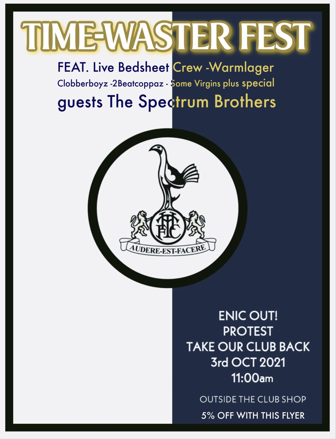 ENIC OUT! PROTEST PLANNED - The Boy Hotspur