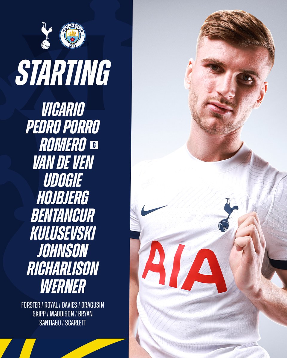 Spurs starting XI vs Man City [graphic] - The Boy Hotspur