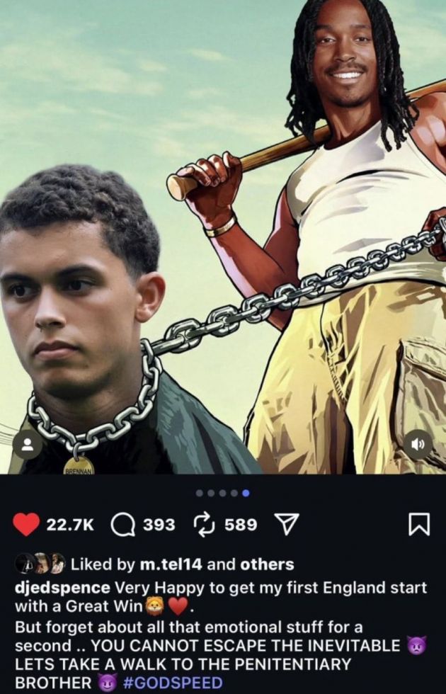 Tottenham players instagram spence brennan